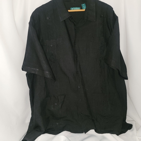 Cubavera | Shirts | Cubavera Black Bowler Shirt 3x | Poshmark